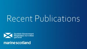 Marine Recent Marine Scotland Science Publications - Marine